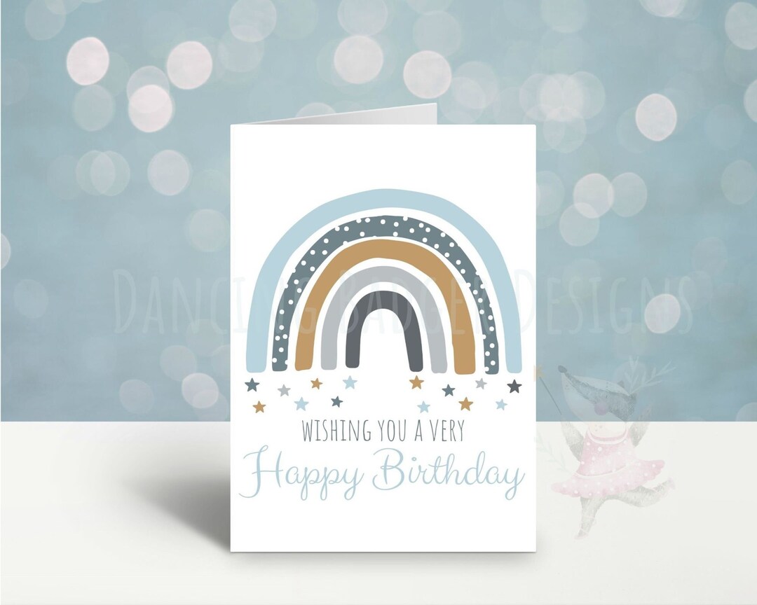 DIGITAL DOWNLOAD Birthday Card Generic Boys Greetings Card - Etsy