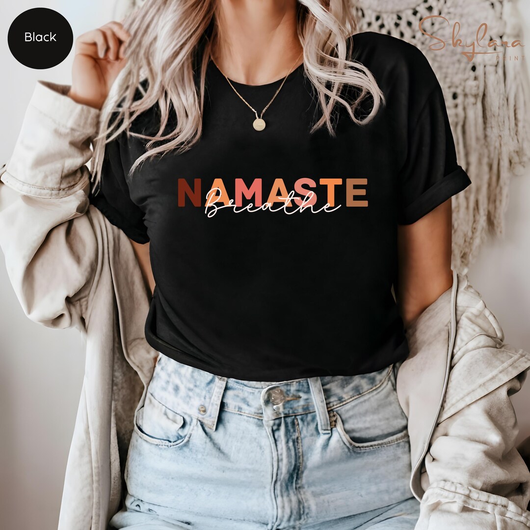 Personalized Namaste T-shirt, Namaste Love, Yoga Breath Namaste T-shirt ...