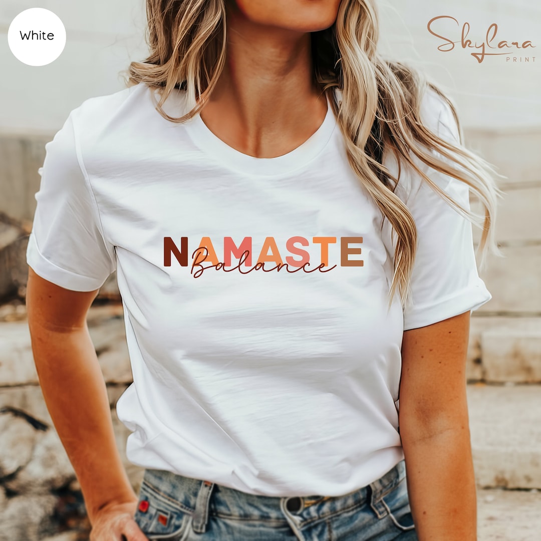 Personalized Namaste T-shirt, Shirt for Yoga Fans, Yoga Shirt, Yoga ...