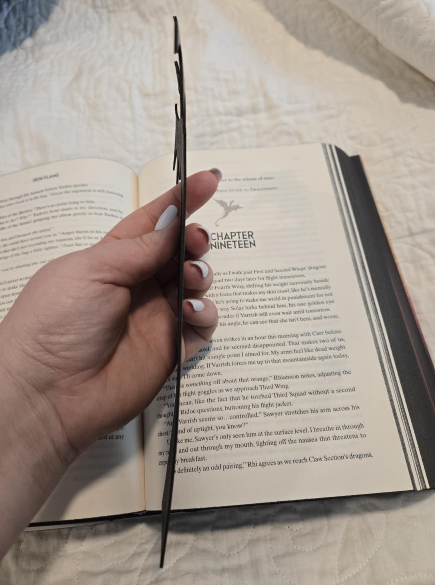 Leather Dragon Scale and Celtic Knotwork Bookmark (fourth Wing Inspired ...