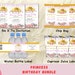 Princess Party Birthday Bundle Template Editable in Canva Invitation ...