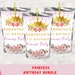 Princess Party Birthday Bundle Template Editable in Canva | Invitation ...