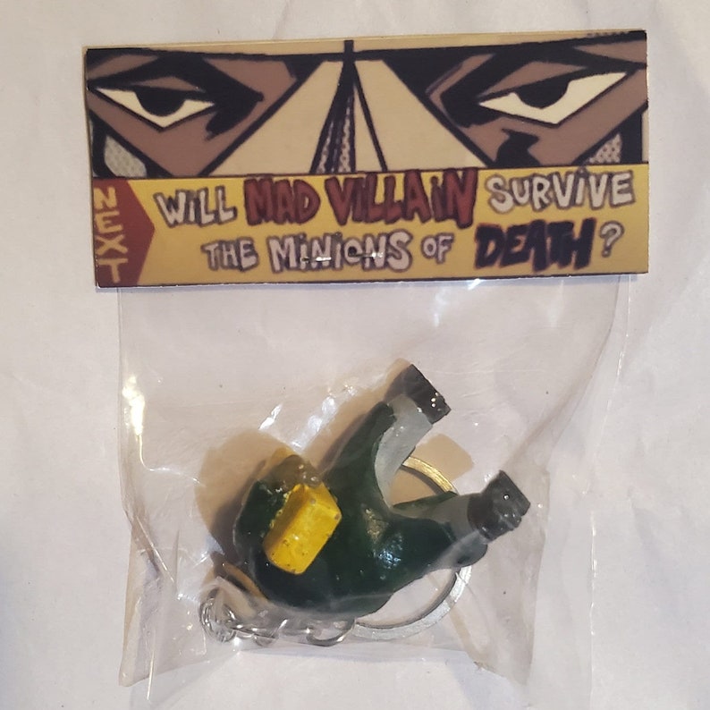 Itsy-bitsy Villain: the Tiny MF DOOM Keychain - Etsy