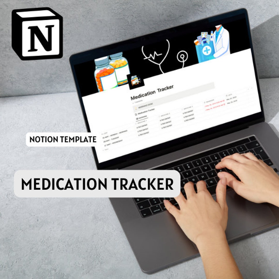 Notion Template Medication Tracker - Etsy