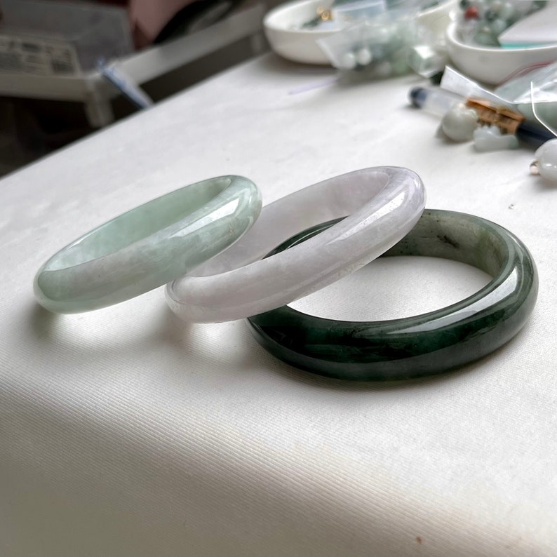 Jade Bangle Class a 100% Natural - Etsy
