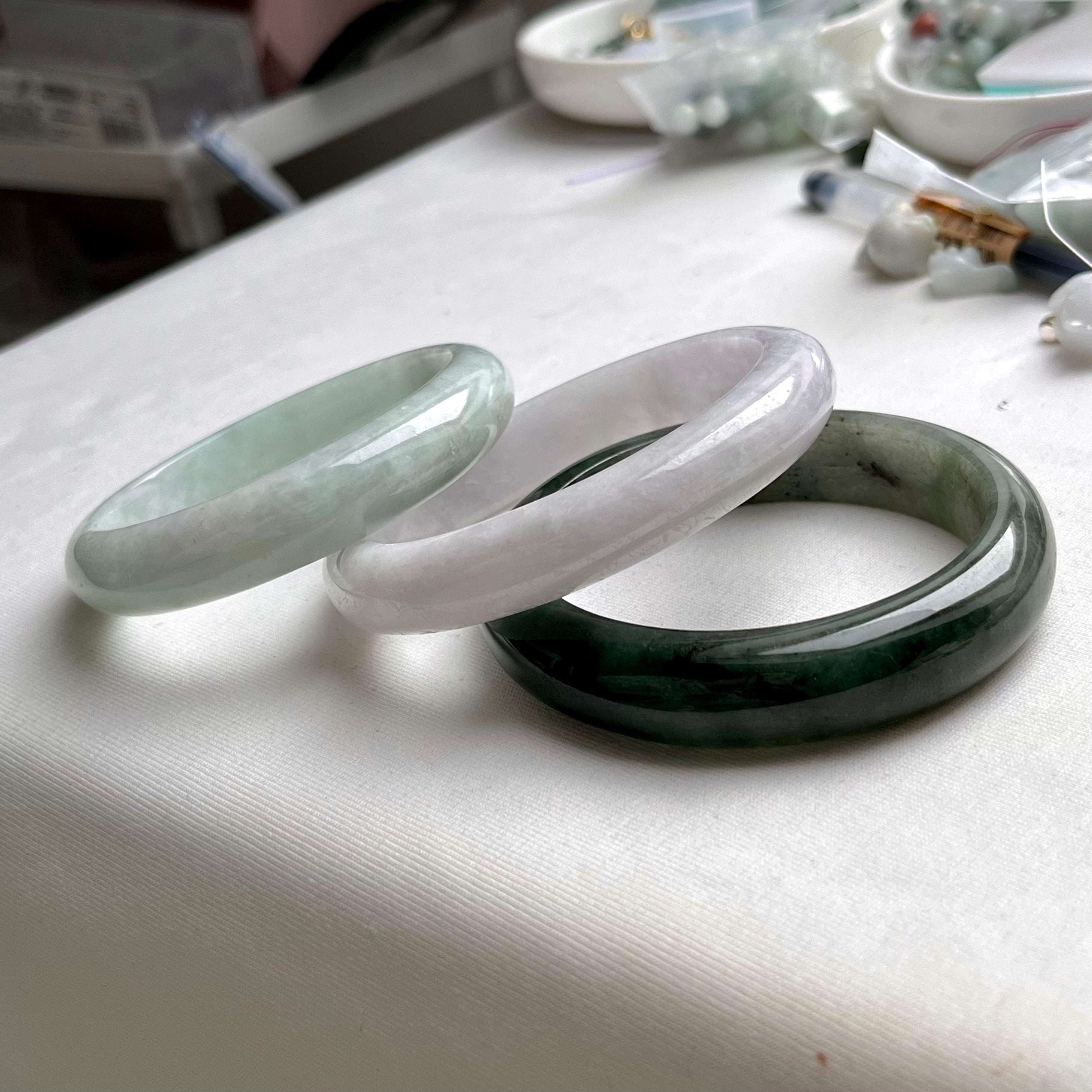 Jade Bangle Class a 100% Natural - Etsy