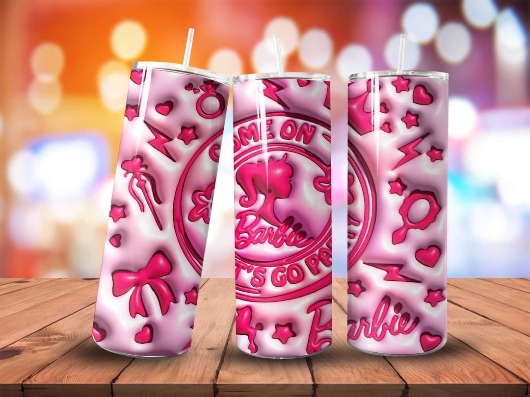 Barbie Inflated Tumbler PNG 3D Barbie Tumbler Wrap Barbie - Etsy