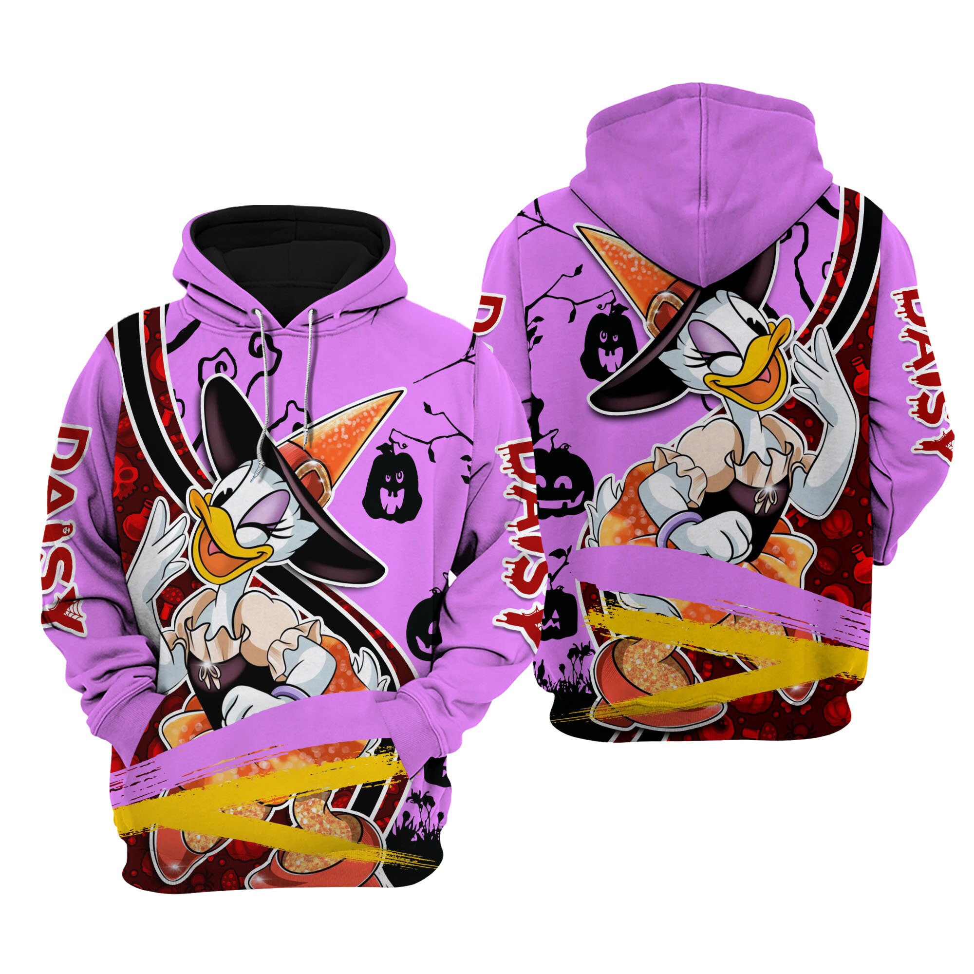 Daisy Duck Inspired Halloween Sweaters/Hoodie/Full Zipped Jacket ...