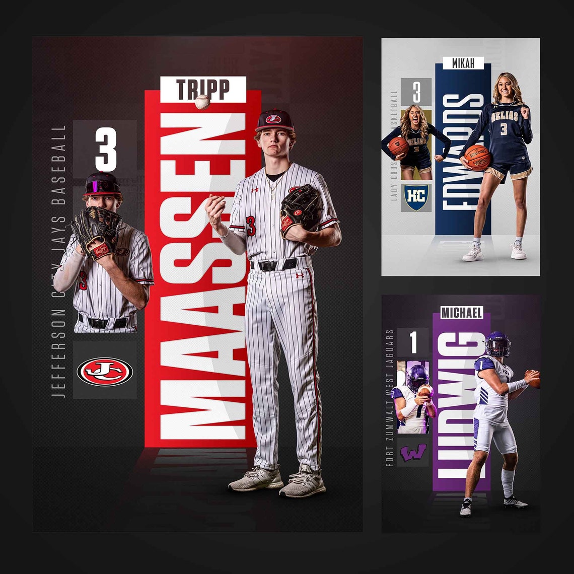 Senior Poster Template - Quick, Easy to Use Photoshop Template That ...