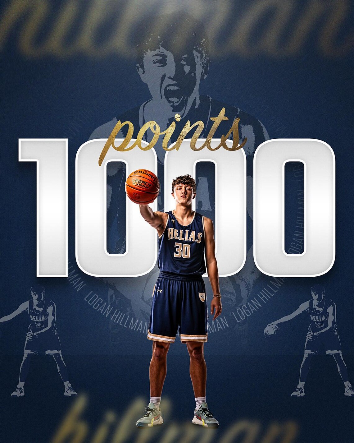 Sports Milestone Photoshop Template: Customizable Individual Graphic - Etsy