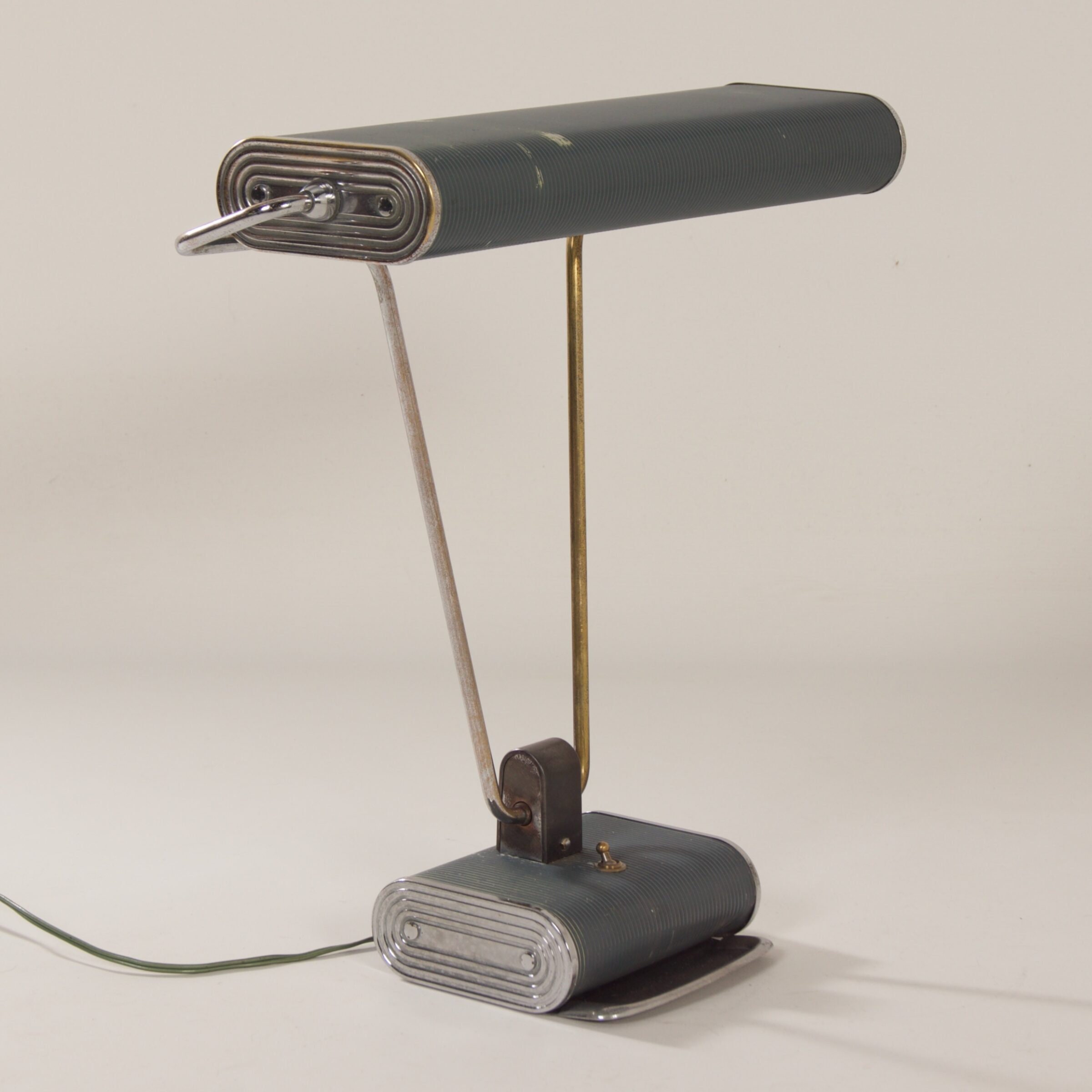 French N71 Desk Lamp by Atelier Jumo, 1960s Blue Gray, Art Deco - Etsy