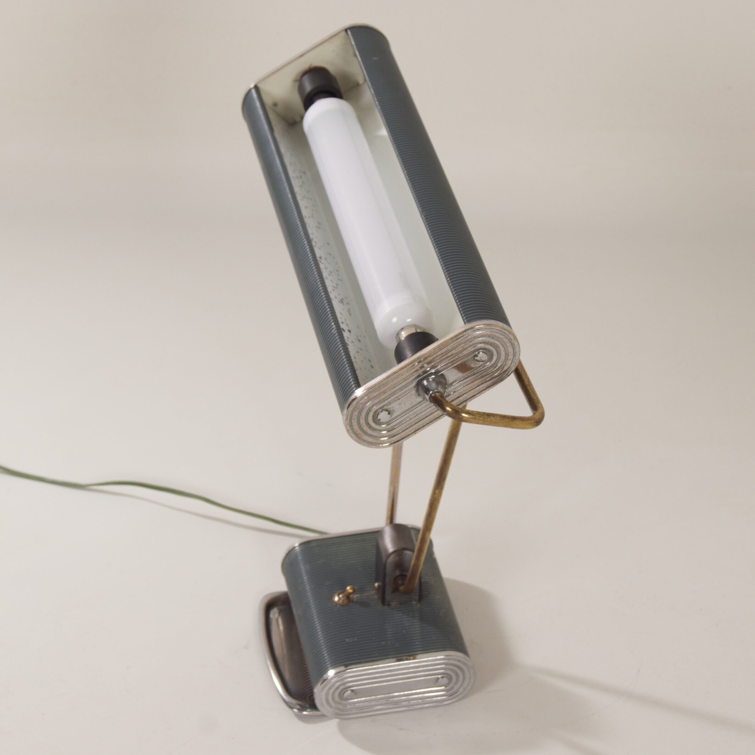 French N71 Desk Lamp by Atelier Jumo, 1960s Blue Gray, Art Deco - Etsy