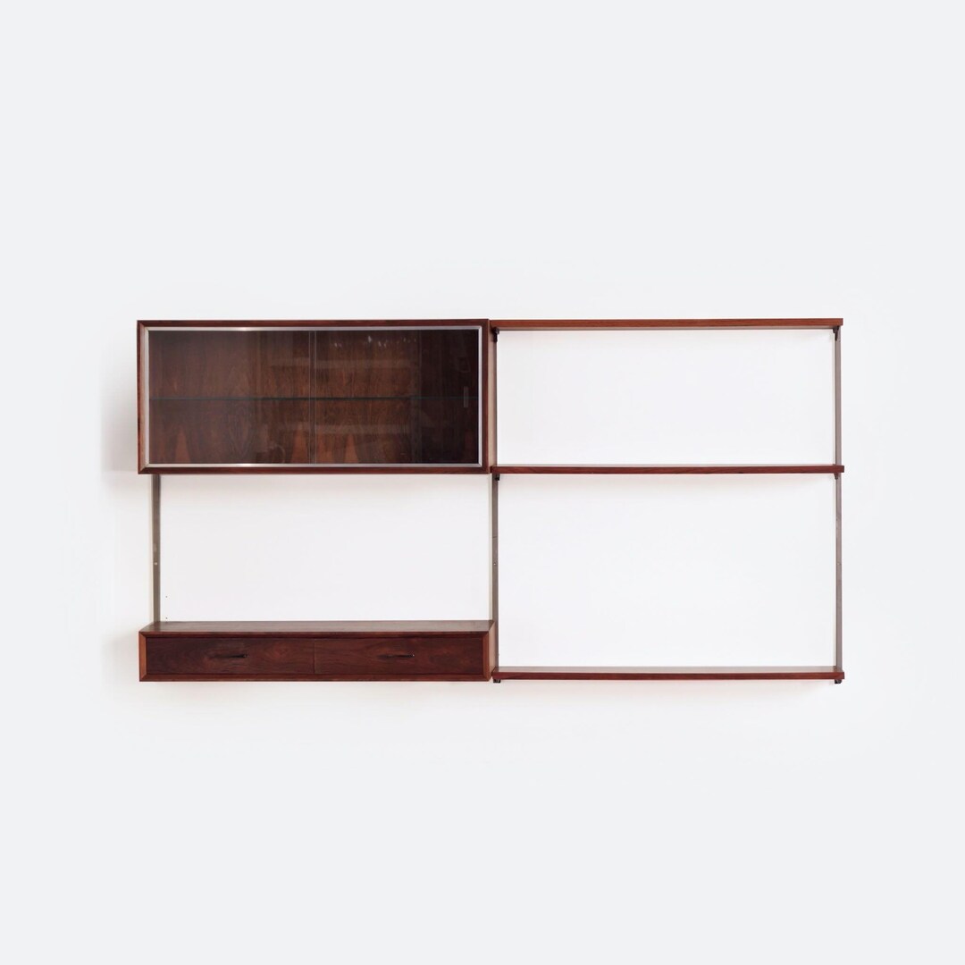 Vintage Design Wall System by Tetex, 1960s – Rosewood, Modular With ...