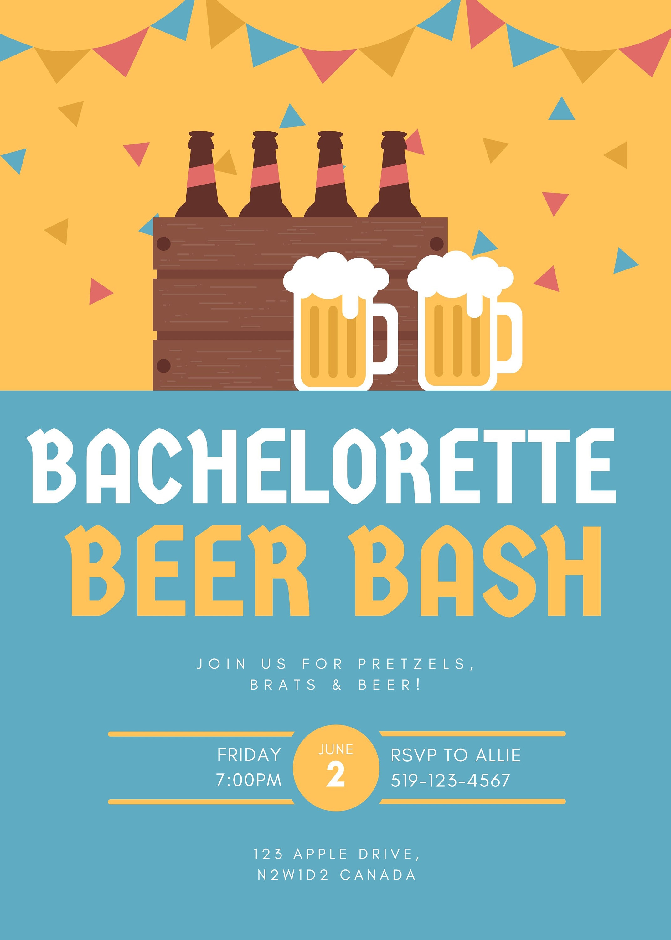 Bachelorette Brewery Party Bundle Beer Bash Invite, Bingo, Signs ...