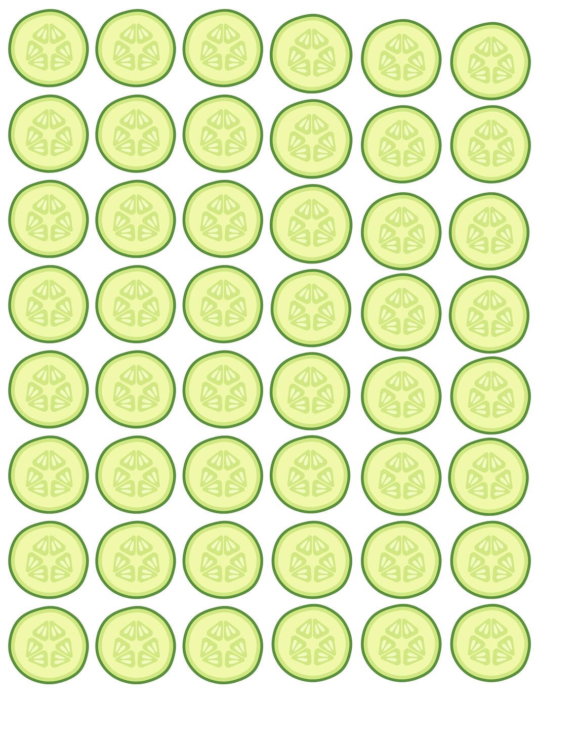 Spa Party Game for Kids | Pin the Cucumbers Printable | Spa Day ...