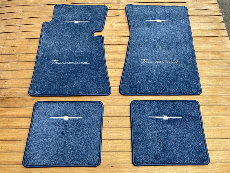 For Ford Thunderbird Floor Mat Mats Carpet Blue Set of 4 1964-66 - Etsy