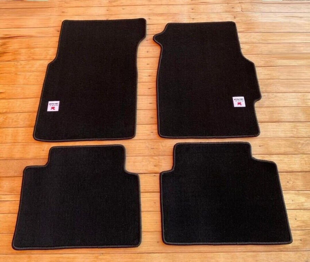 Honda Civic Type-r Floor Mats: Black Velour Carpet Set (RHD 1996-00) - Etsy