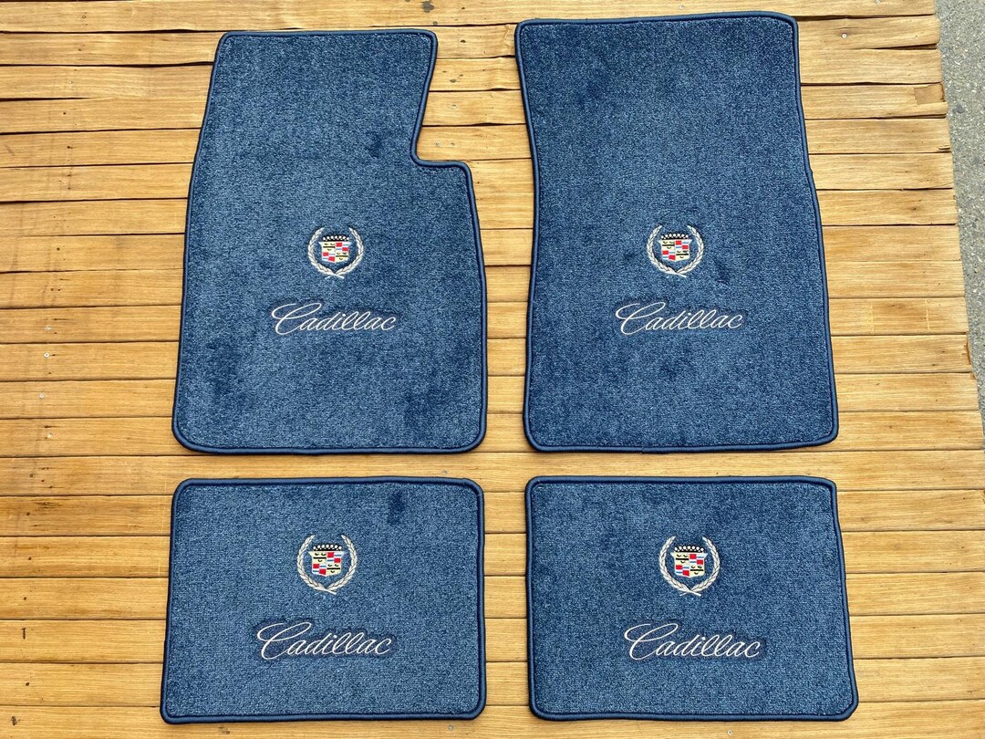 For Cadillac Deville Coupe Conv. Hardtop Floor Mats Carpet Blue Set Of4 ...