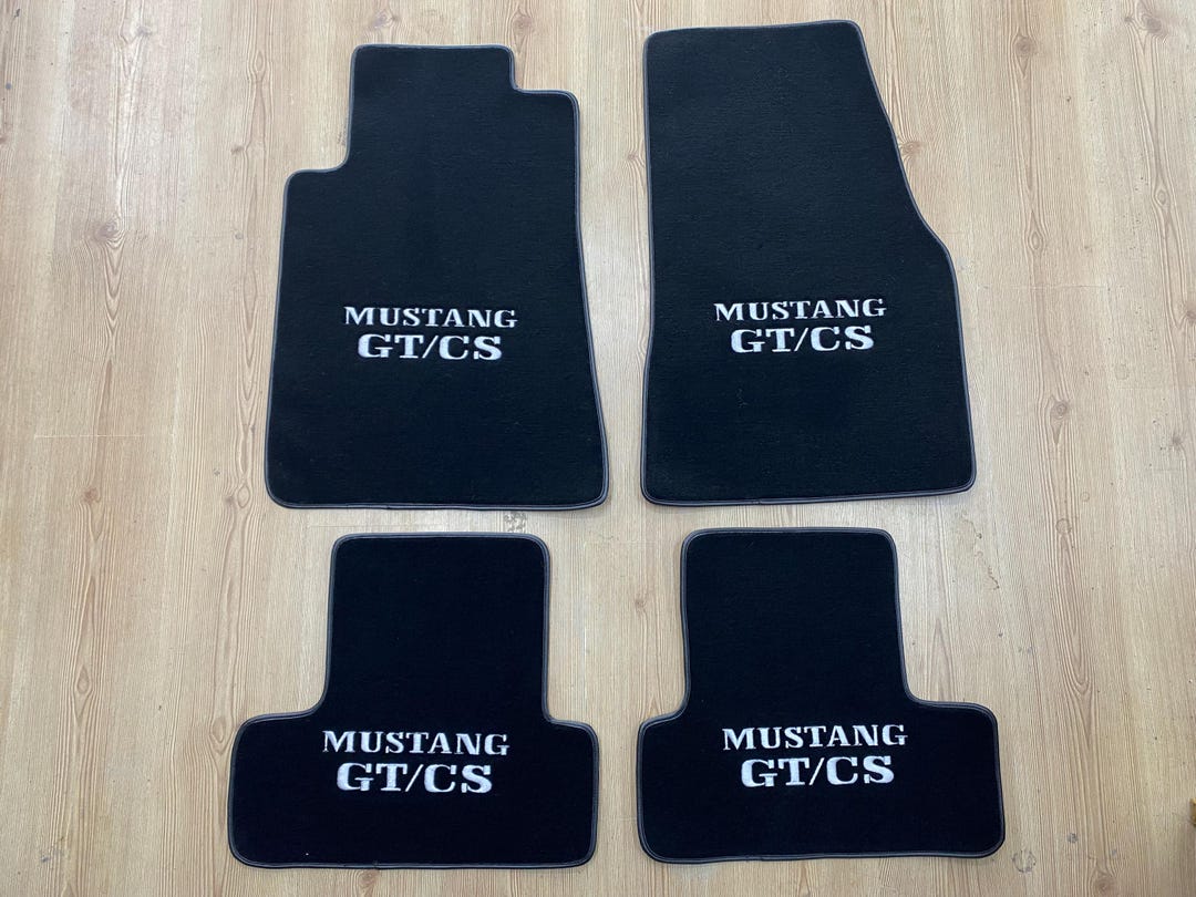For Ford Mustang GT CS California Special Floor Mats Carpet Black 4 Pcs ...