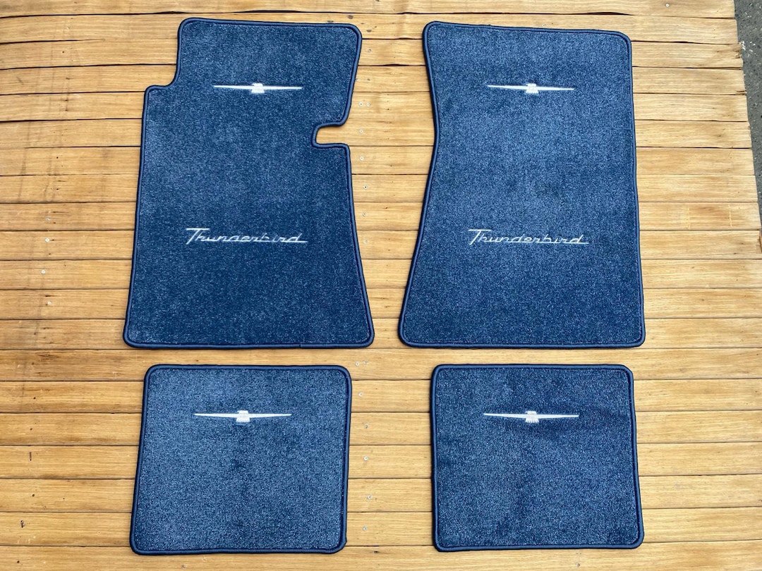 For Ford Thunderbird Floor Mat Mats Carpet Blue Set of 4 1964-66 - Etsy