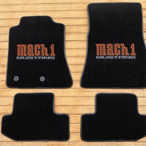 For Ford Mustang Mach 1 Floor Mat Mats Carpet Black Set Of4 2015-2023 ...
