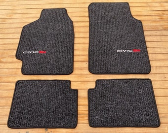 For Honda Civic SH3 Hatchback Dohc Vtec Ef Si Floor Mat Carpet R BBED GRAY 88 91 Etsy