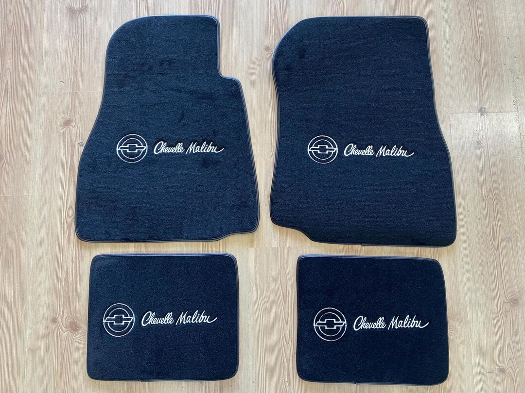 For Chevelle Malibu Floor Mats Carpet Black Set Of4 1964-77 - Etsy