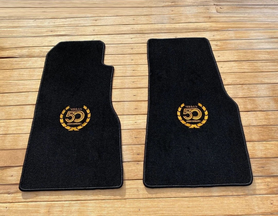 For Nissan 300 ZX Z31 3.0 Twin Turbo 50th Floor Mats Carpet Black 2pcs ...