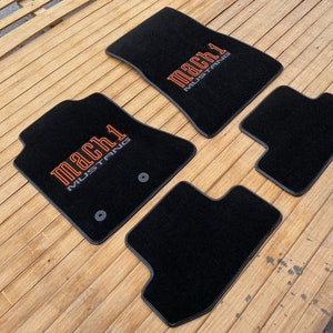For Ford Mustang Mach 1 Floor Mat Mats Carpet Black Set Of4 2015-2023 ...