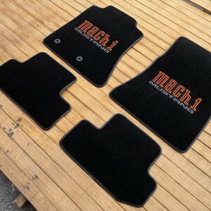 For Ford Mustang Mach 1 Floor Mat Mats Carpet Black Set Of4 2015-2023 ...