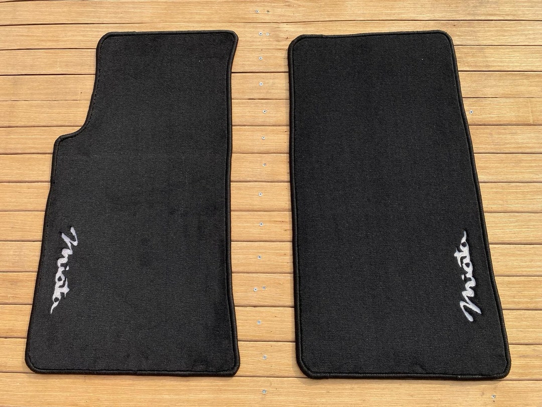 Fit for Mazda Miata MX5 NB Custom Velour Floor Mats Carpet Black 2pcs ...