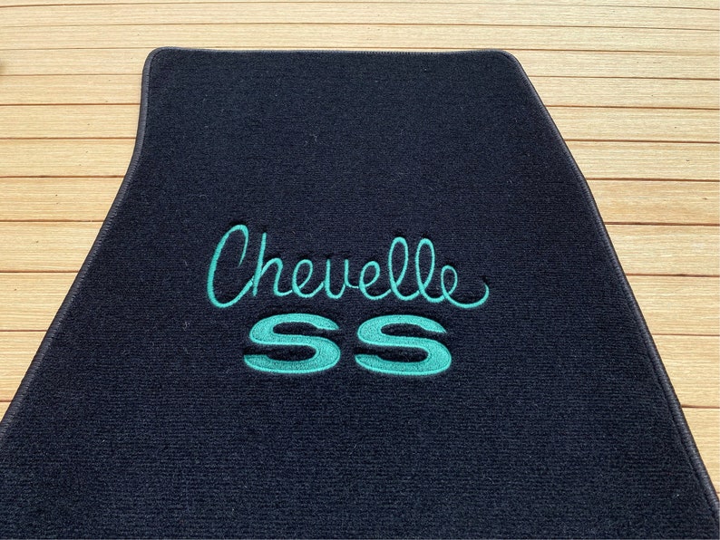 For Chevy Chevelle SS Floor Mats Carpet Black Embroidered - Etsy