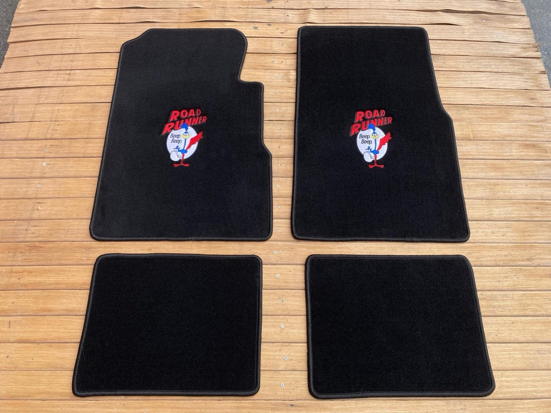 For Plymouth Road Runner 4 Speed Manual Shift Floor Mat Carpet Black ...