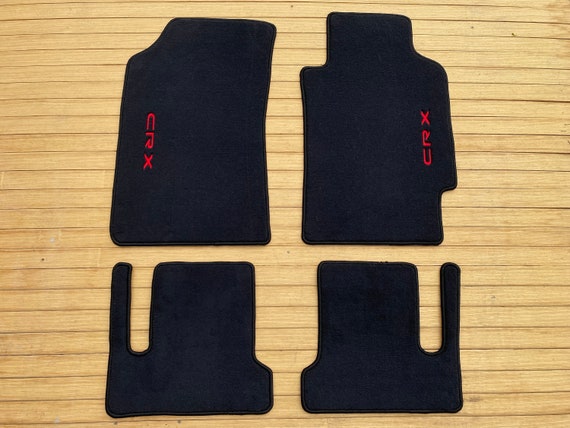 For Honda Civic Crx Ef Si Floor Mats Carpet Black Red Letter 4pcs 1988 91 RIGHT DRIVE RHD Etsy