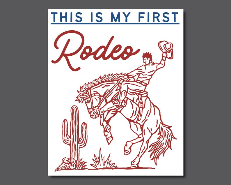 My First Rodeo Digital Download - Etsy
