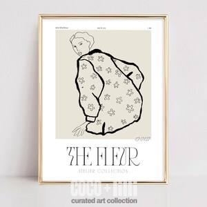 Woman Line Drawing Female Poster Female Portrait Woman Portrait Female ...