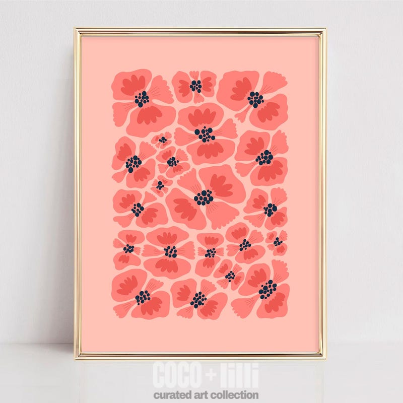 Poppy Print - Etsy
