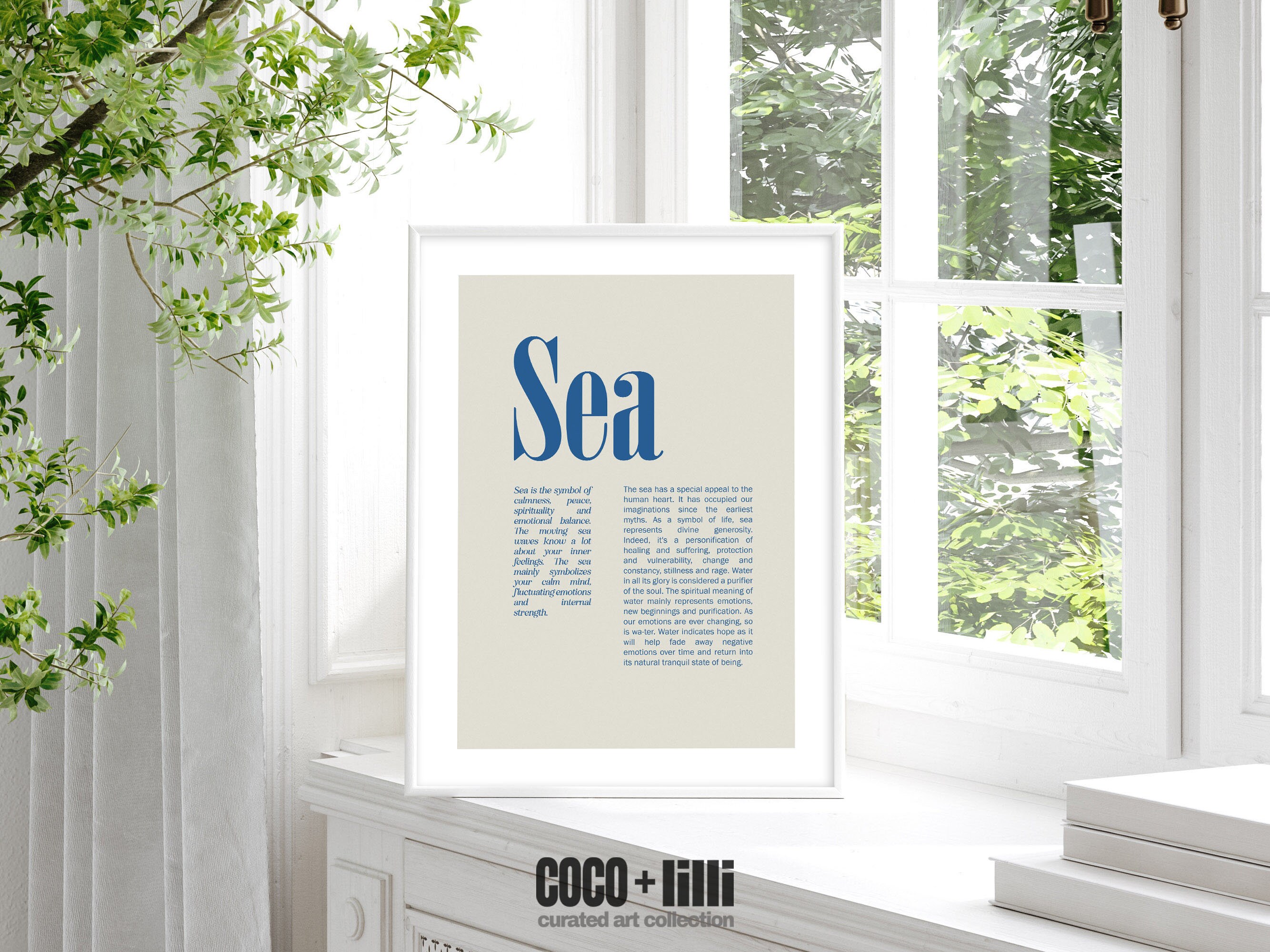 Sea Definition Beach Print Blue Art Beach House Decor Coastal Wall Art ...