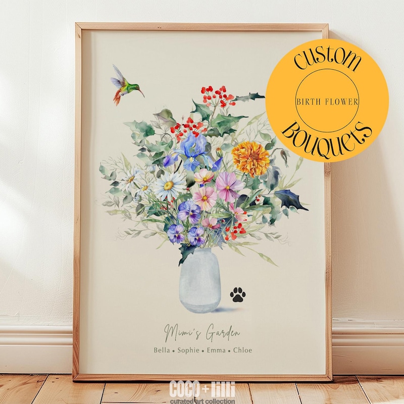 Frame Watercolor Flower - Etsy