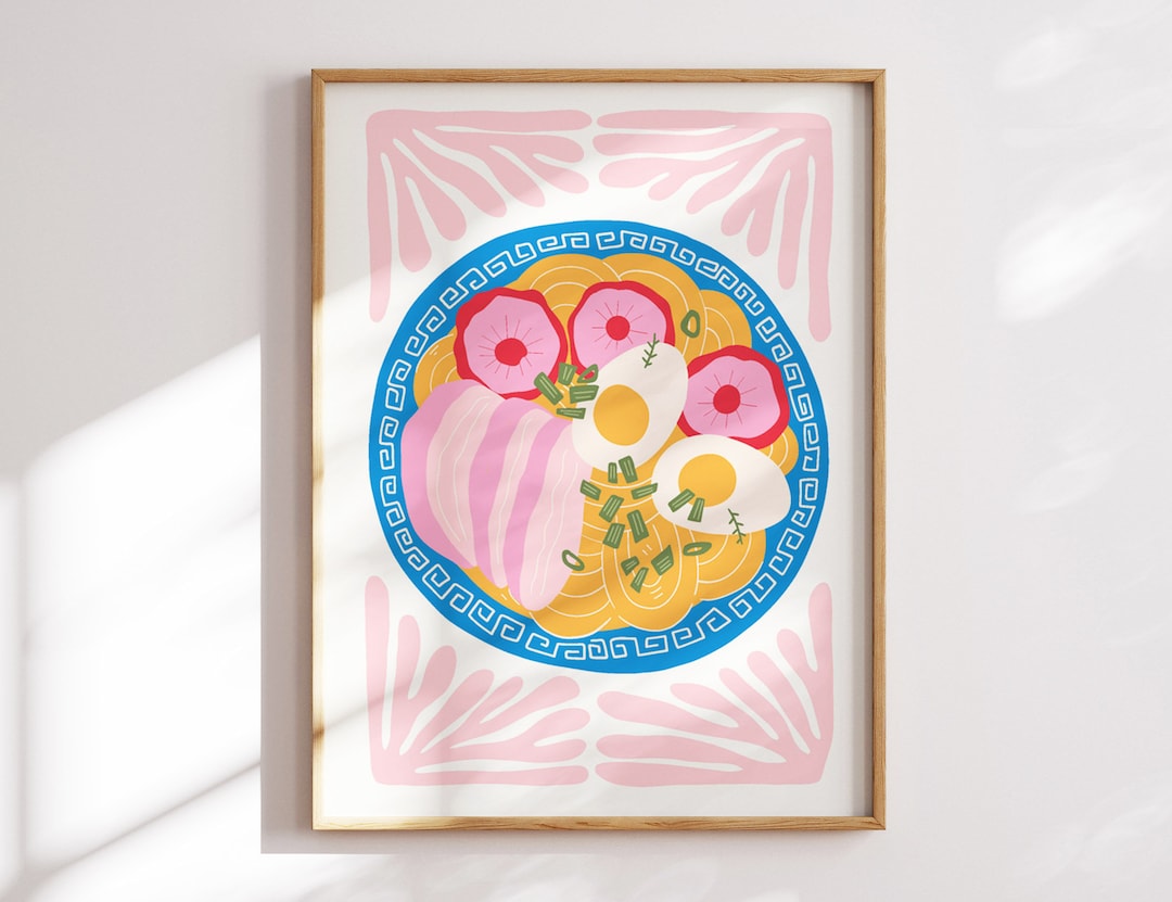 Breakfast Print Food Art Print Matisse Style Kitchen Wall Art Cute ...