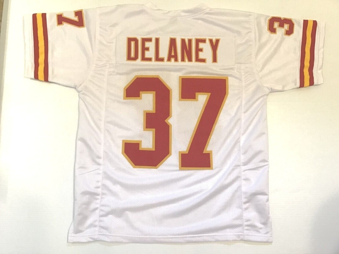 UNSIGNED CUSTOM Sewn Stitched Joe Delaney White Jersey - M, L, XL, 2XL ...