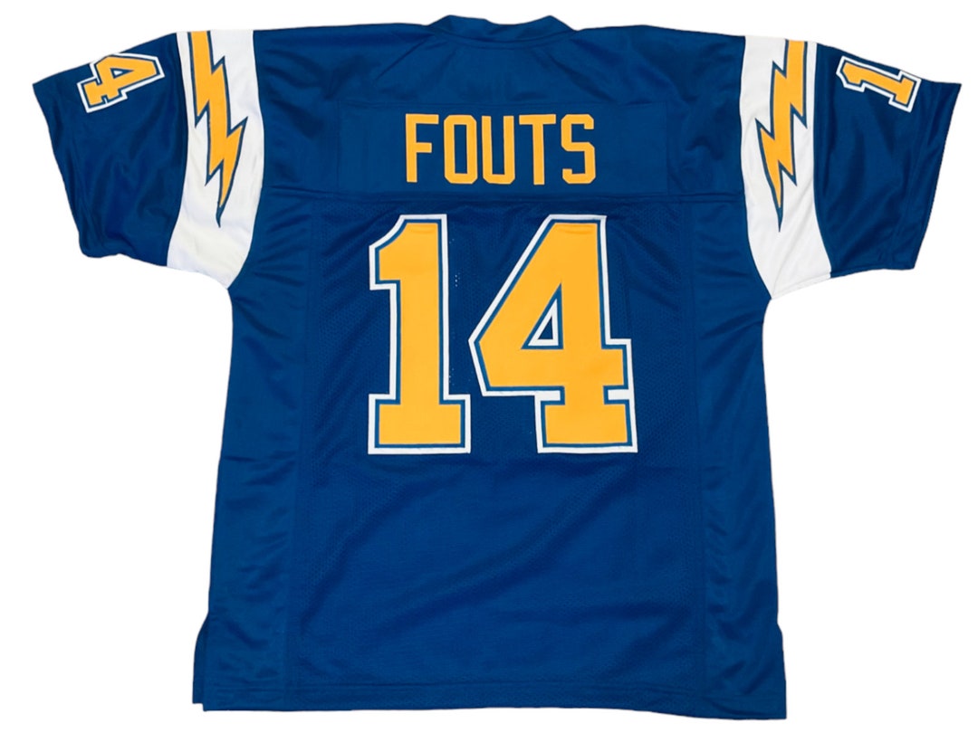 Dan Fouts Sewn Stitched Custom Blue Jersey YOUTH Sizes - Etsy