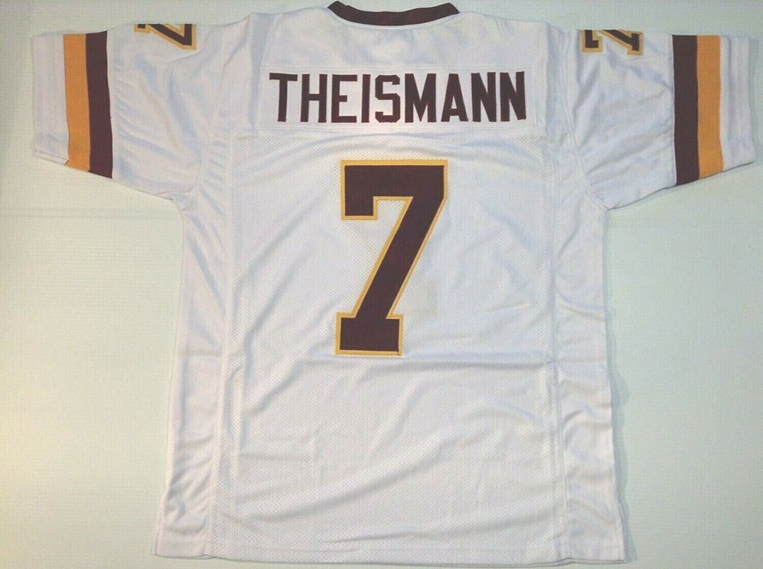 UNSIGNED CUSTOM Sewn Stitched Joe Theismann White Jersey - M, L, XL ...