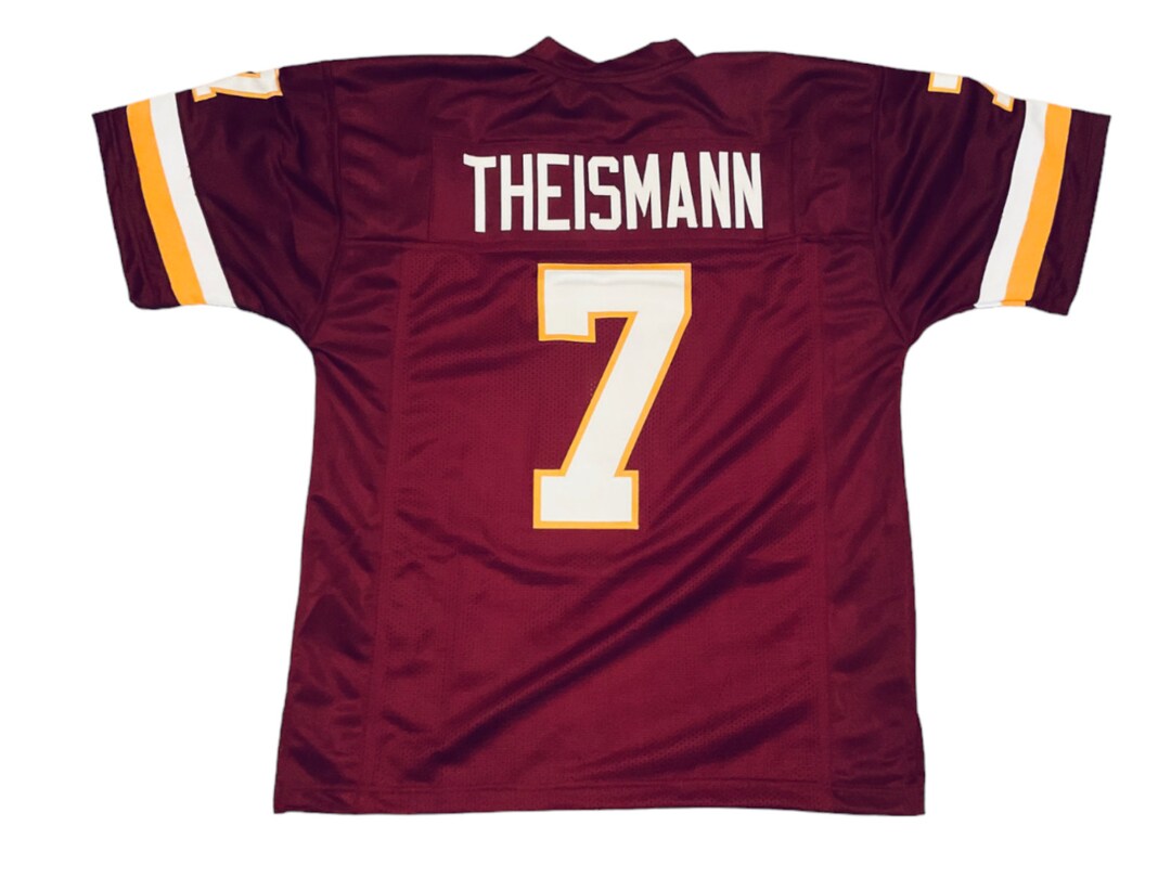 Joe Theismann Sewn Stitched Custom Burgundy Jersey YOUTH Sizes - Etsy