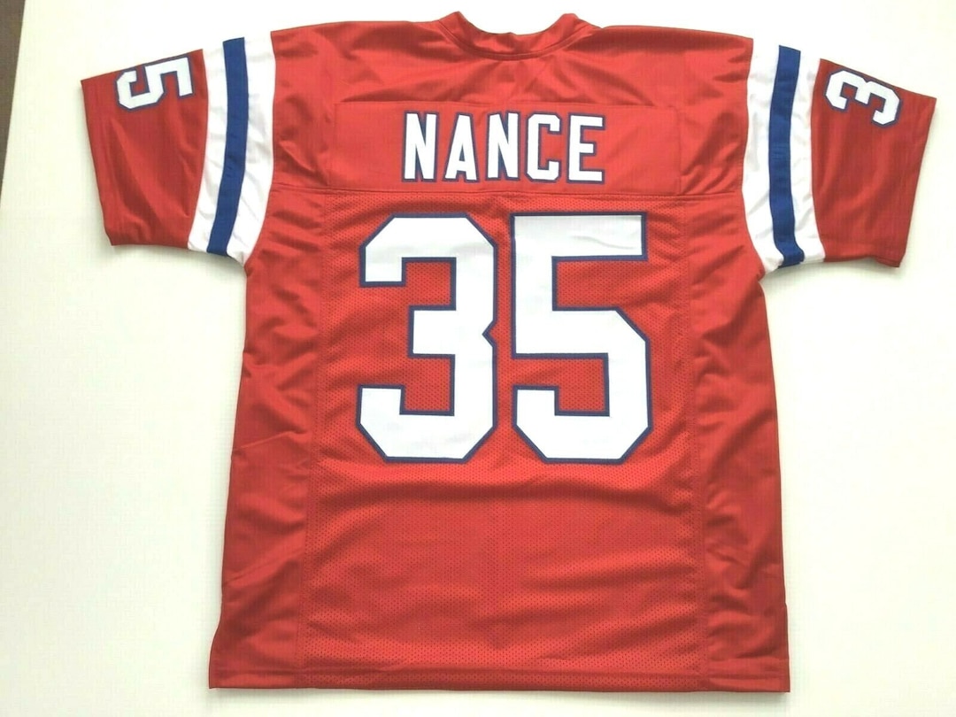 UNSIGNED CUSTOM Sewn Stitched Jim Nance Red Jersey - M, L, XL, 2XL - Etsy
