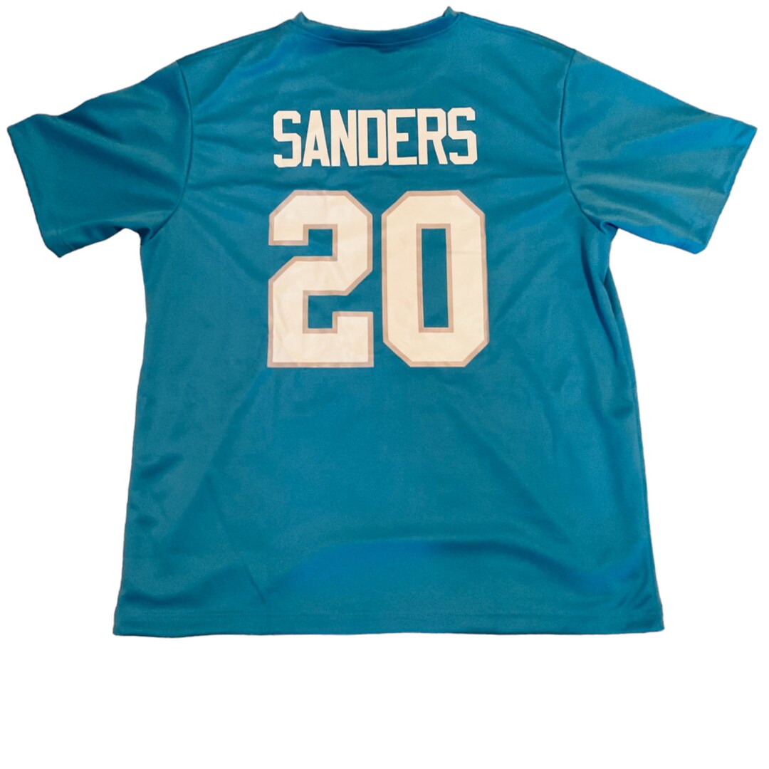Barry Sanders Blue T-shirt - Sizes XS Thru 3XL No Logos - Etsy