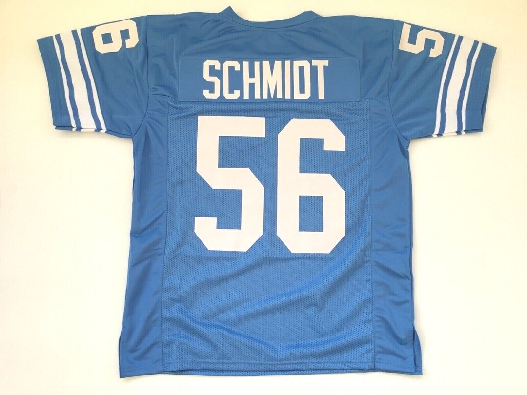 UNSIGNED CUSTOM Sewn Stitched Joe Schmidt Blue Jersey - M, L, XL, 2XL ...