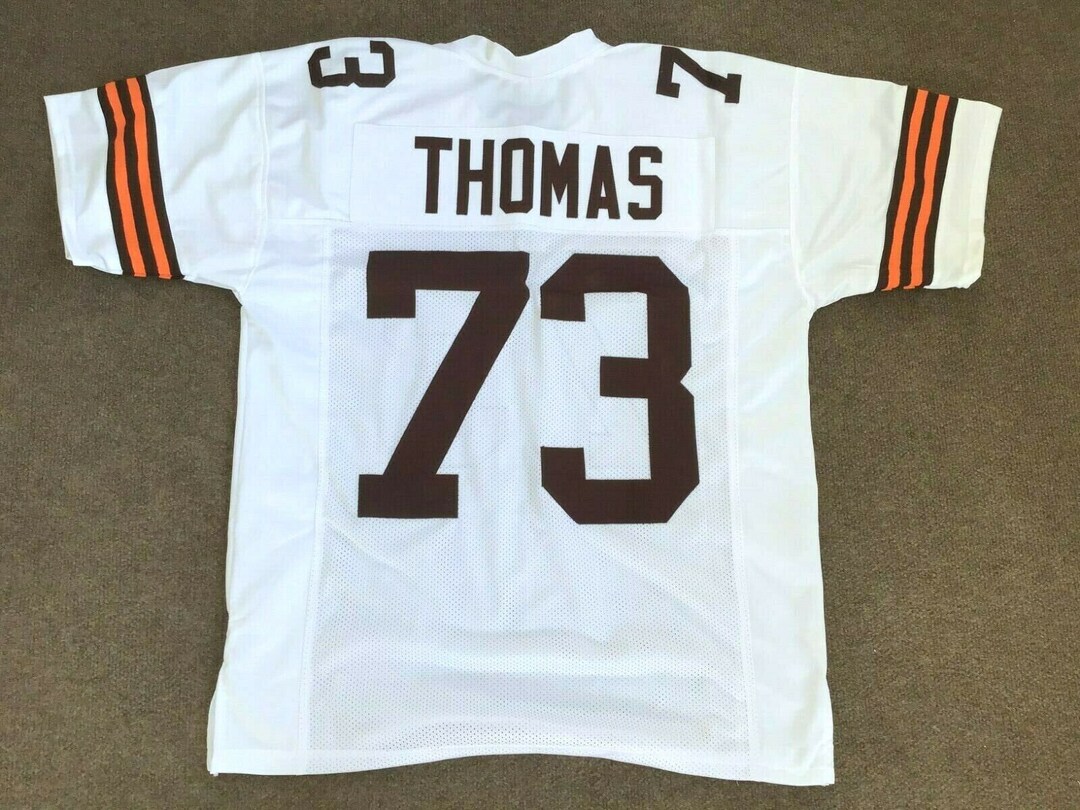 UNSIGNED CUSTOM Sewn Stitched Joe Thomas White Jersey - M, L, XL, 2XL ...