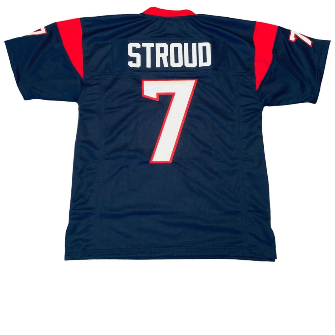 CJ Stroud Sewn Stitched Custom Blue Jersey YOUTH Sizes - Etsy
