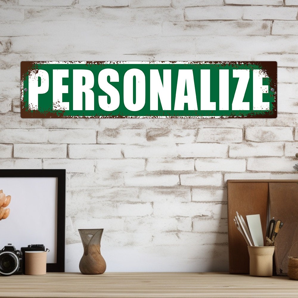 Personalized Street Sign,custom Text Sign, Rustic Street Sign,make Your ...